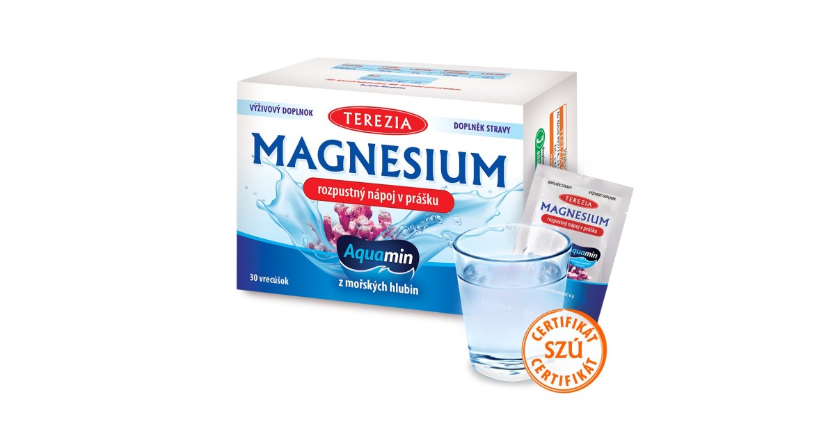 MAGNESIUM rozpustný nápoj v prášku | Terezia.eu | Doplňky stravy z ...